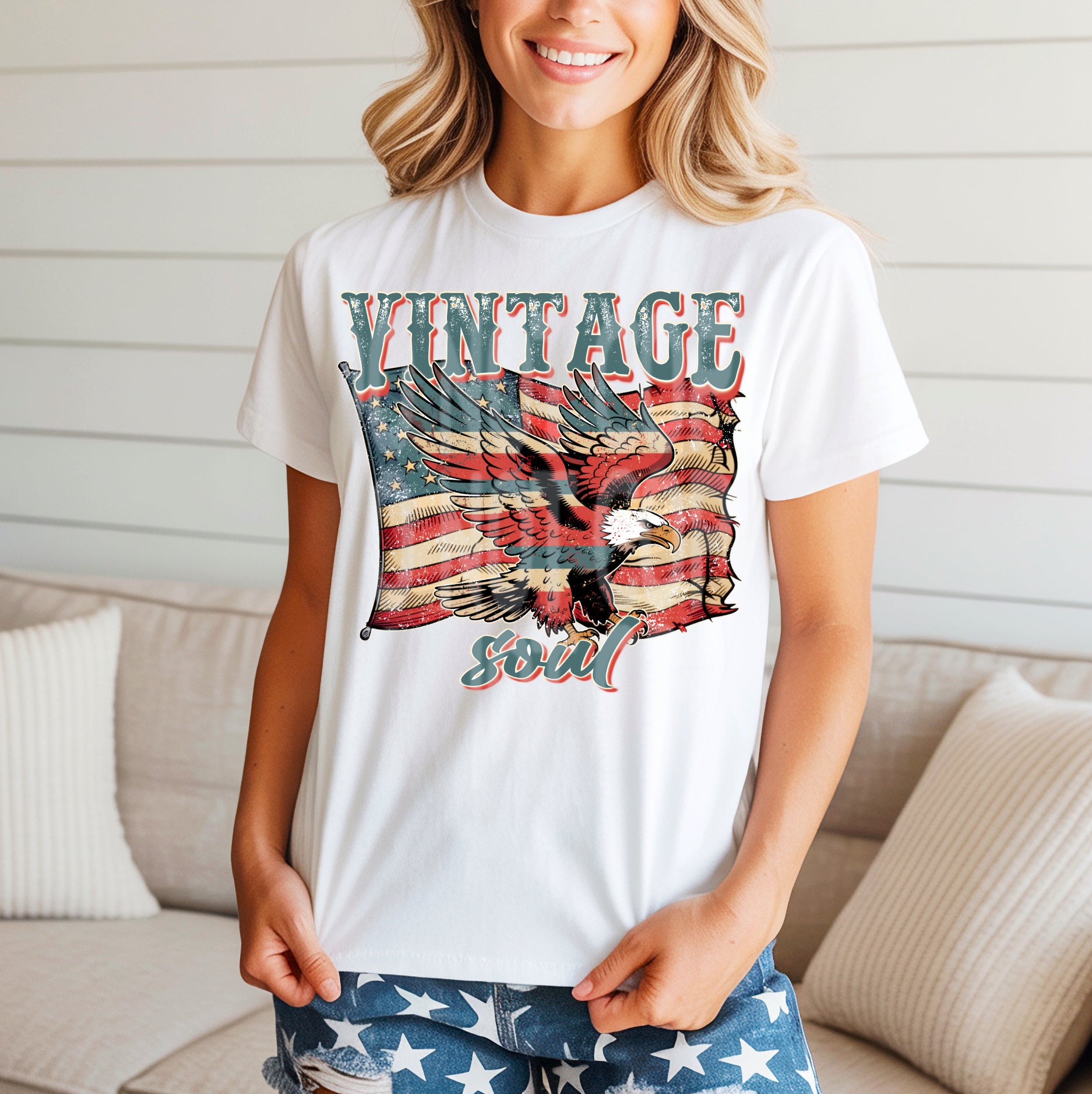 Vintage Soul - Distressed #5060 - Ready to Press DTF Transfer Full Col ...