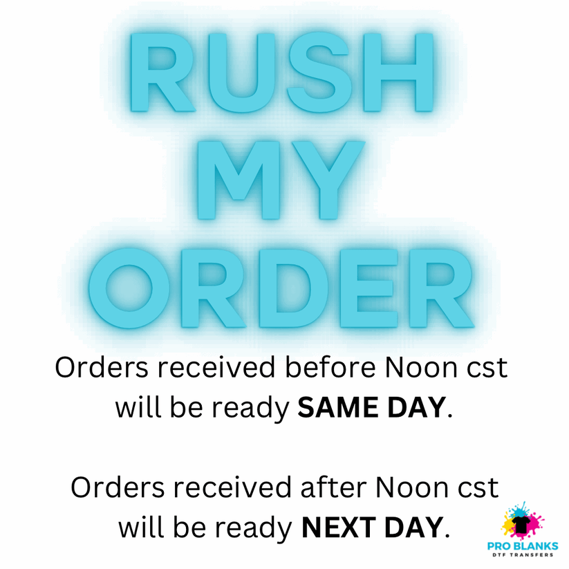 RUSH My Order – Pro Blanks