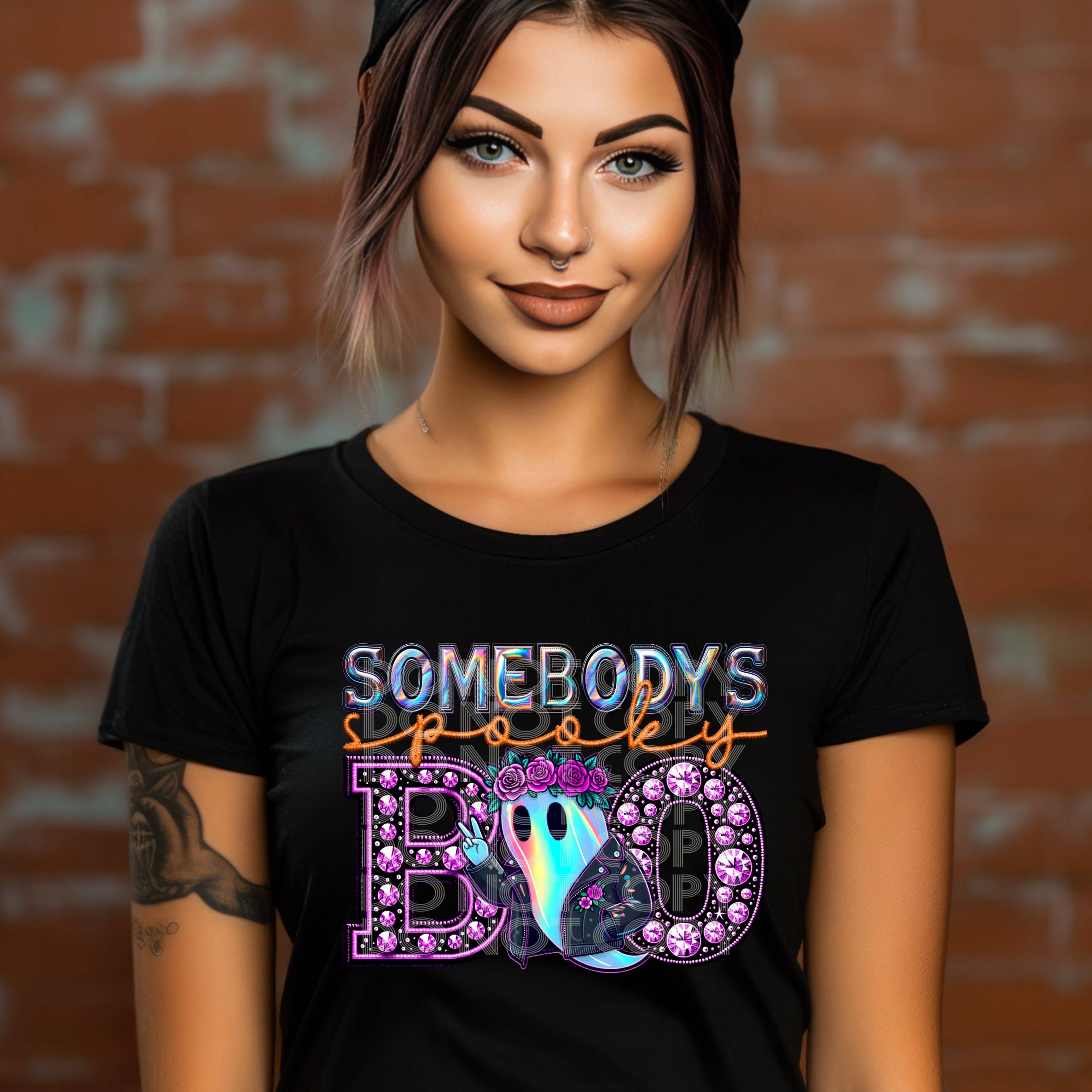 Somebody's Spooky Boo #3807 - Ready to Press DTF Transfer Full Color ...